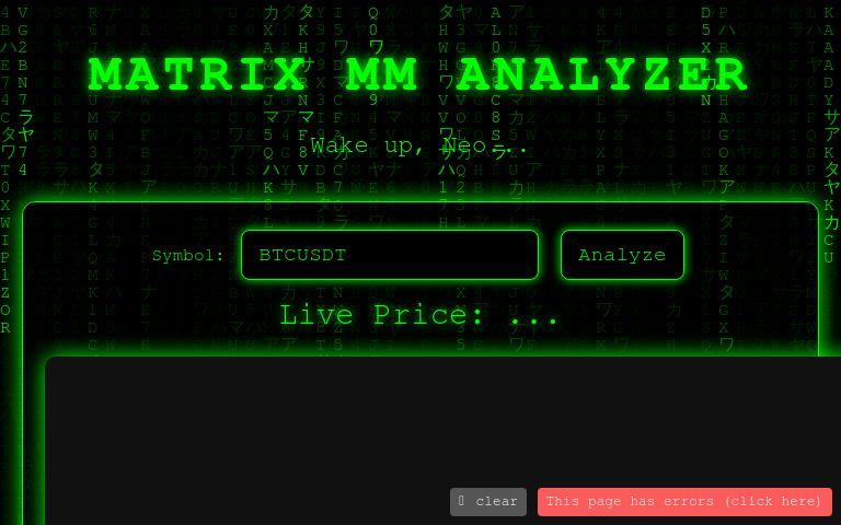 MATRIX MM ANALYZER ― Perchance Generator
