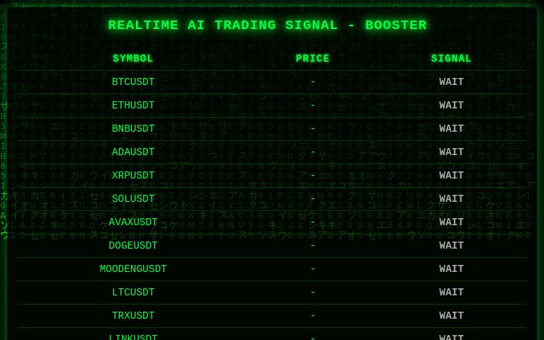 Realtime AI Trading Signal - BOOSTER ― Perchance Generator