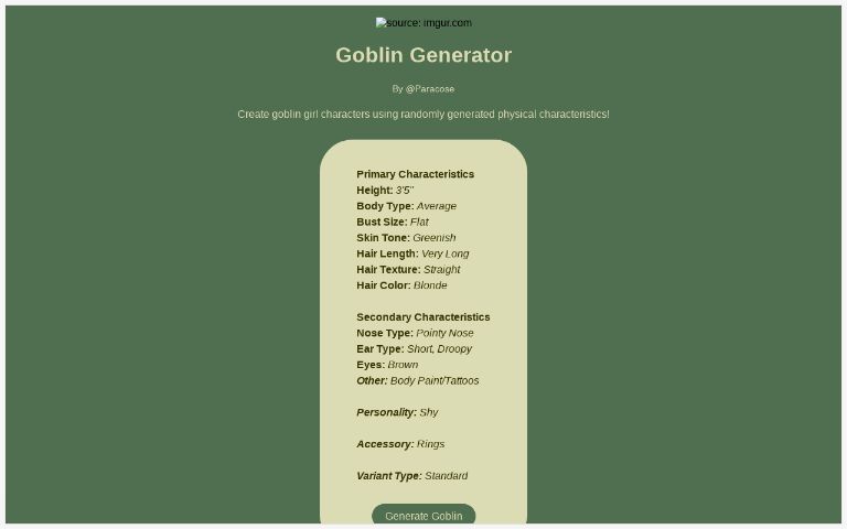 Goblin Generator