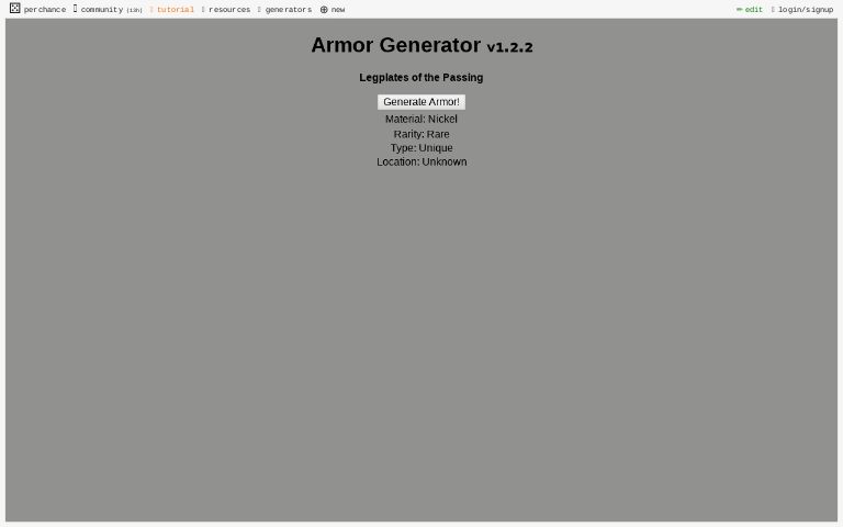 Armor Generator ᵥ₁.₂.₂