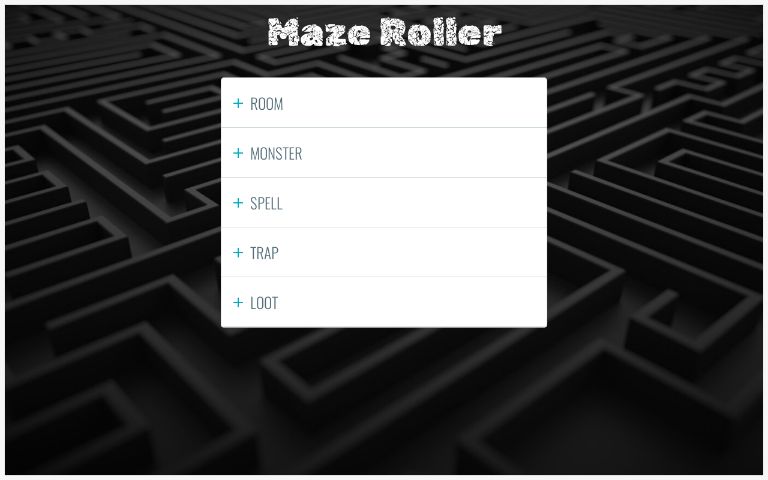 Mazeroller ― Perchance Generator