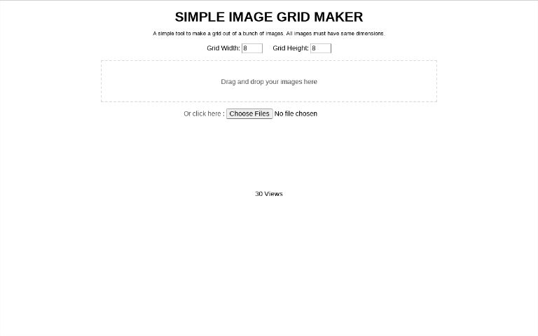 Simple Image Grid Maker ― Perchance Generator