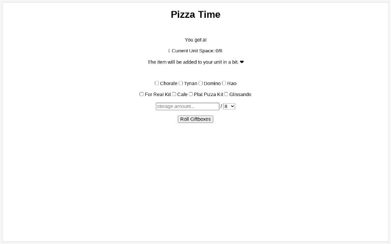 Pizza Time ― Perchance Generator