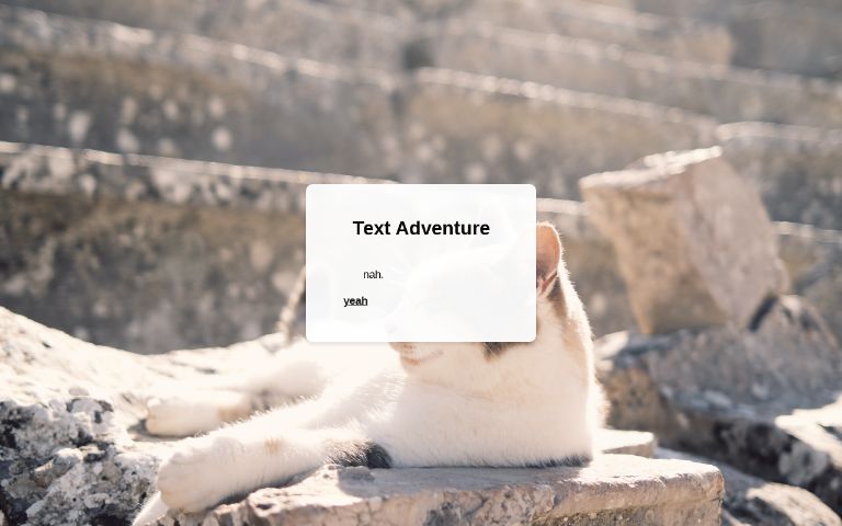 Text Adventure ― Perchance Generator