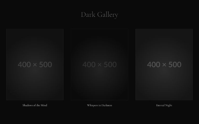 Dark Gallery ― Perchance Generator