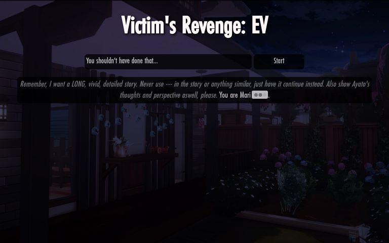 Victim's Revenge: EV ESG ― Perchance Generator