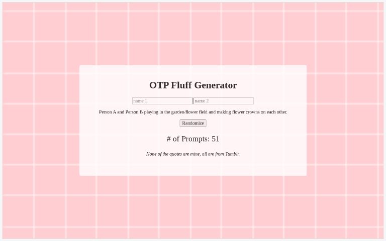 OTP Fluff Generator