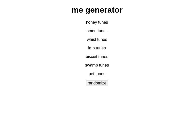 me generator