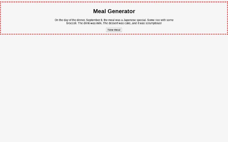 Meal Generator