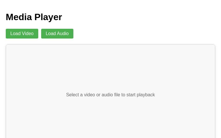 Media Player ― Perchance Generator