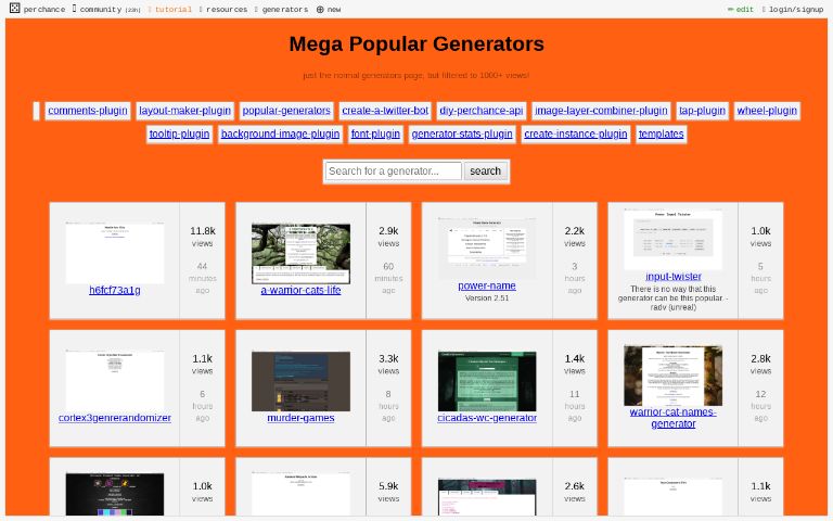 Mega Popular Generators