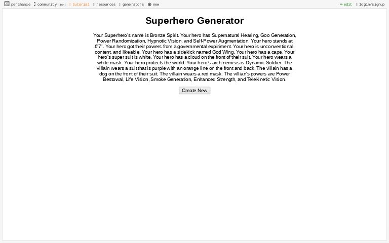 Superhero Generator