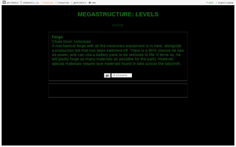 MEGASTRUCTURE: LEVELS ― Perchance Generator