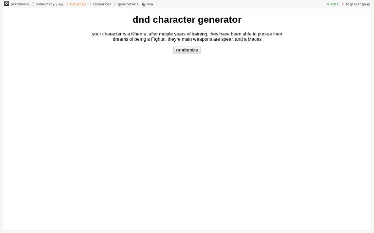 dnd character generator