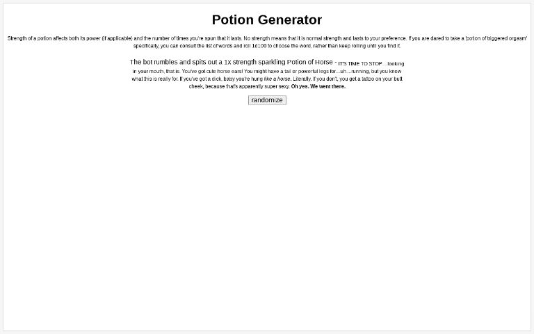 Potion Generator