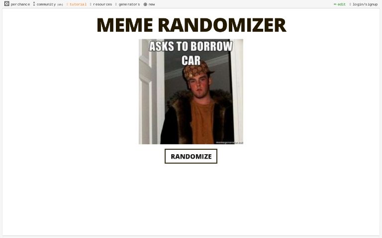 meme randomizer ― Perchance Generator