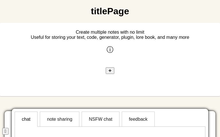 Memo Notepad ― Perchance Generator
