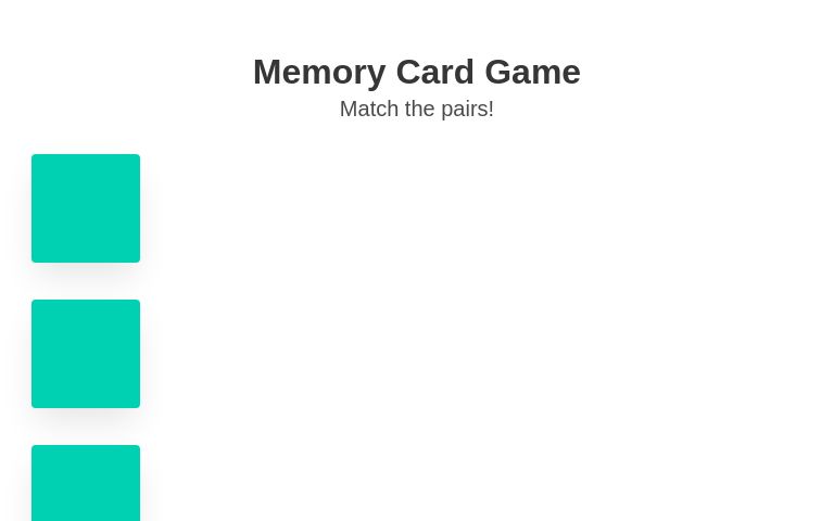 Memory Card Game ― Perchance Generator