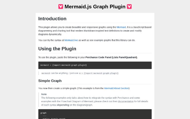 Mermaid Js Graph Plugin