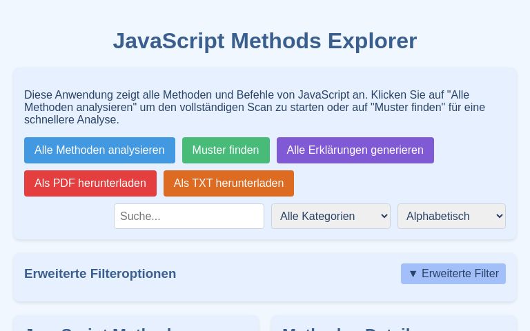 JavaScript Methods Explorer ― Perchance Generator
