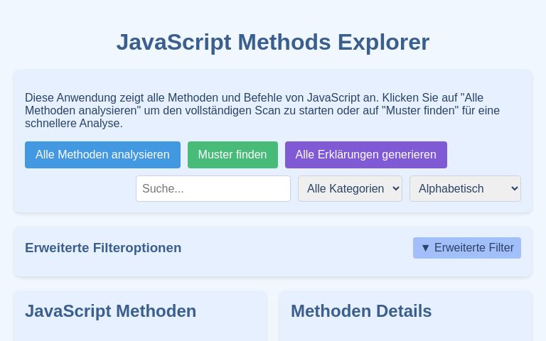 JavaScript Methods Explorer ― Perchance Generator