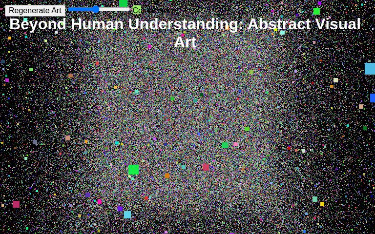 Beyond Human Understanding: Abstract Visual Art ― Perchance Generator
