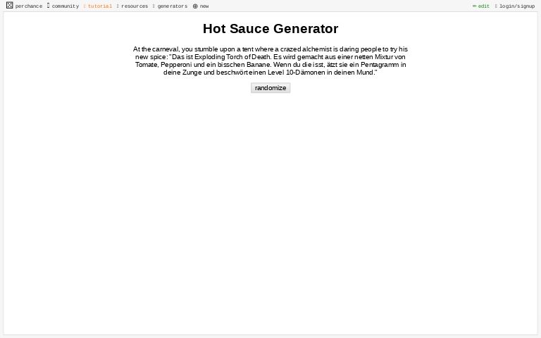 Hot Sauce Generator
