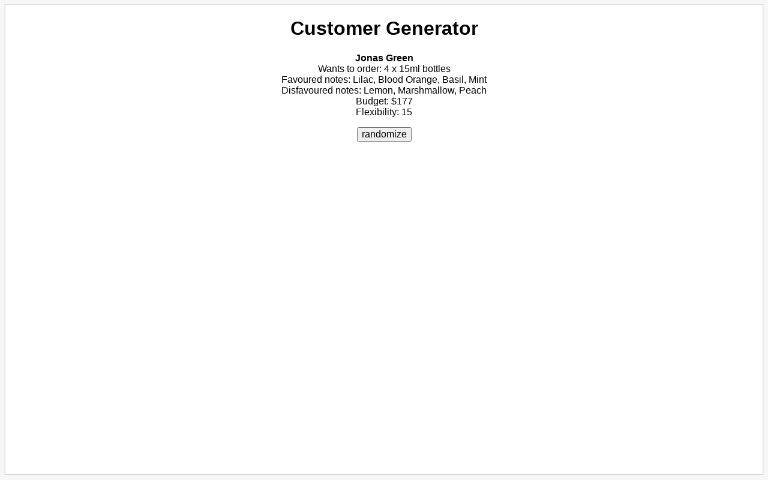 Customer Generator