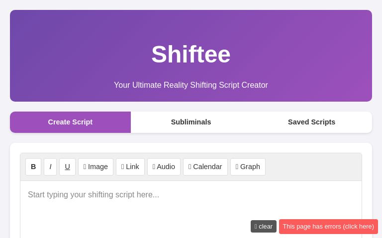 Shiftee ― Perchance Generator