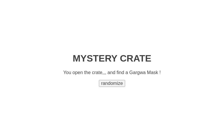 MYSTERY CRATE ― Perchance Generator