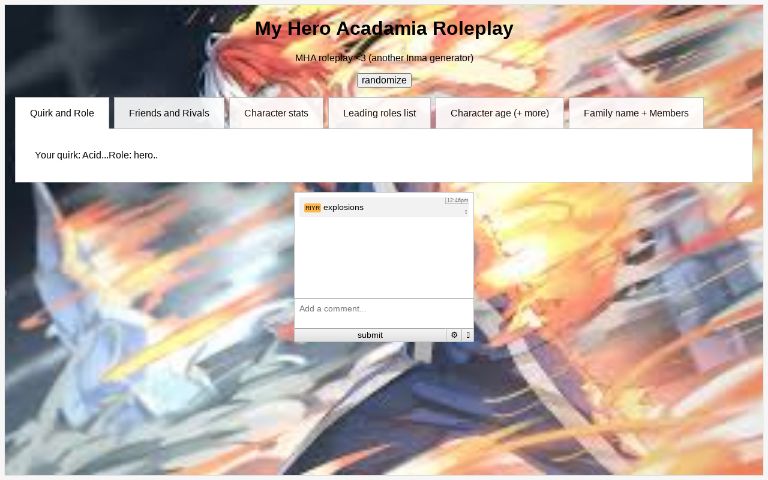 My Hero Acadamia Roleplay