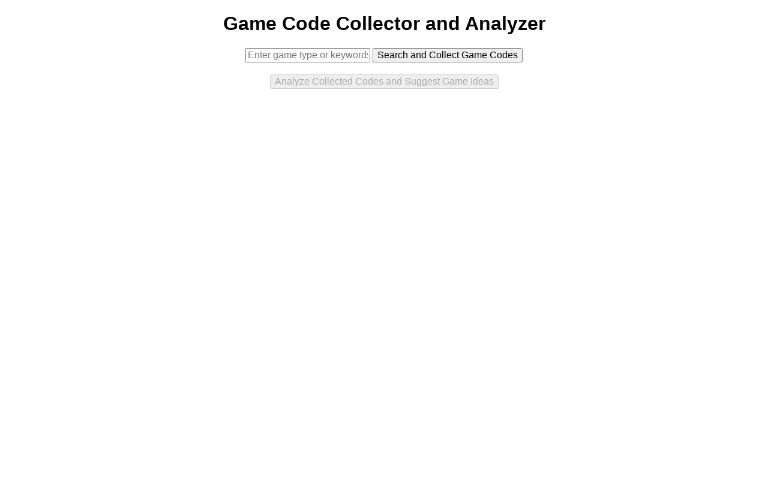 Game Code Collector and Analyzer ― Perchance Generator