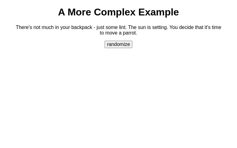 A More Complex Example ― Perchance Generator