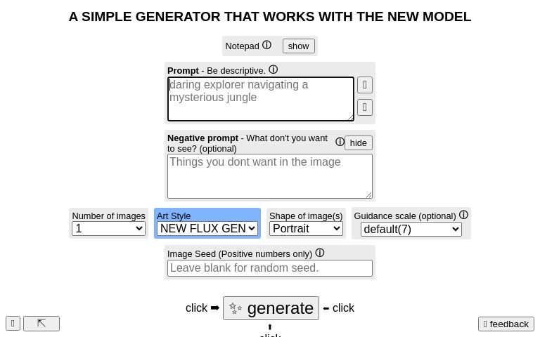 Unlocked Text 2 Image ― Perchance Generator