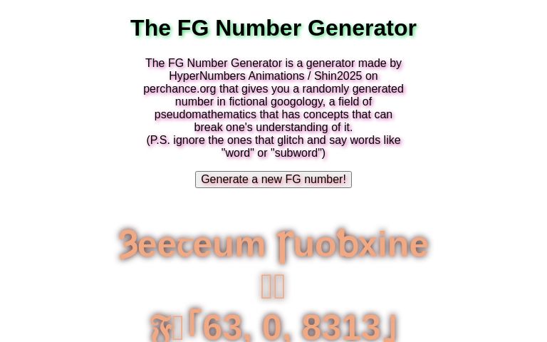 The FG Number Generator