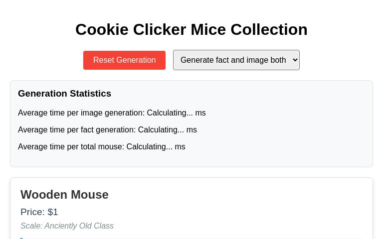 Cookie Clicker Mice Collection ― Perchance Generator