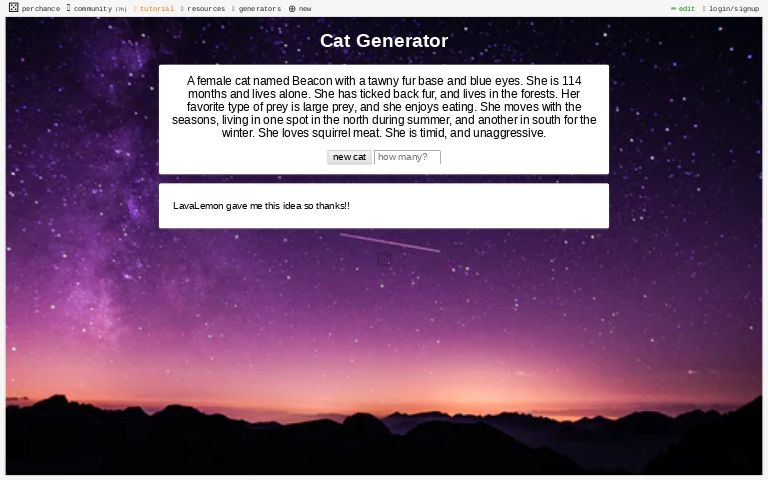Cat Generator