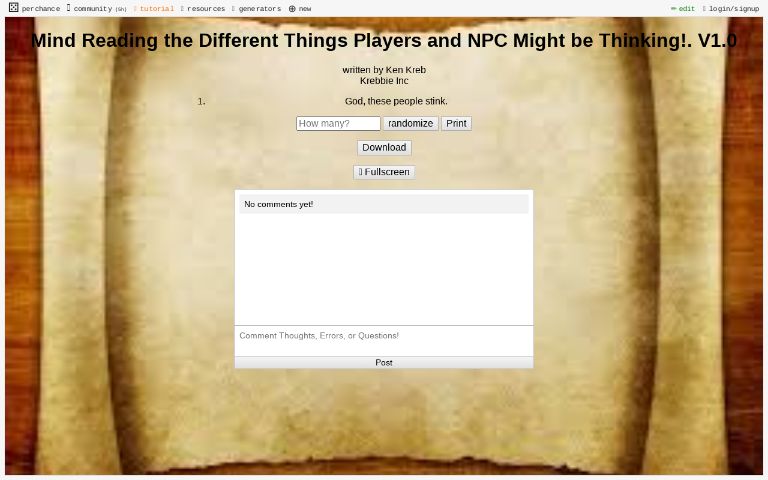 Mind Reading the Different Things Players and NPC Might be Thinking ...