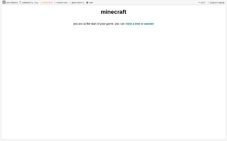 minecraft ― Perchance Generator
