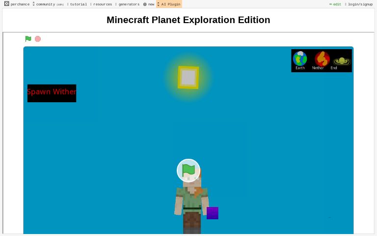 Minecraft Planet Exploration Edition ― Perchance Generator