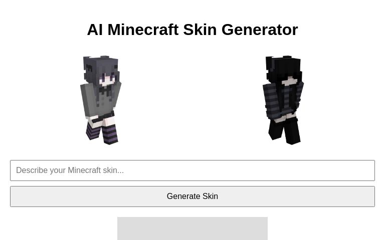 AI Minecraft Skin Generator