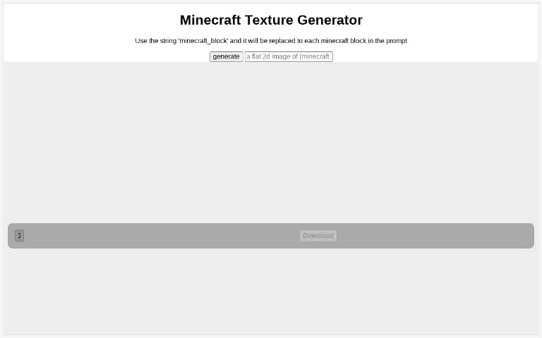 Minecraft Texture Generator