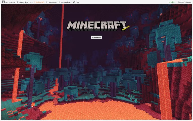 minecraftsplashtext ― Perchance Generator