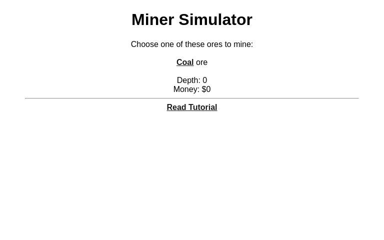 Miner Simulator ― Perchance Generator