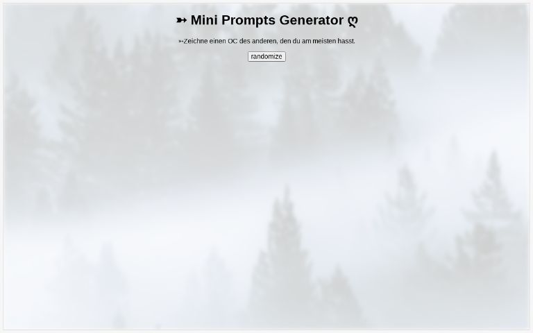 Mini Prompts Generator ღ