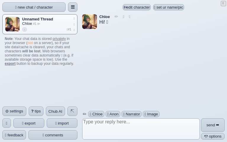 AI Character Chat (online, free, no sign-up, unlimited)