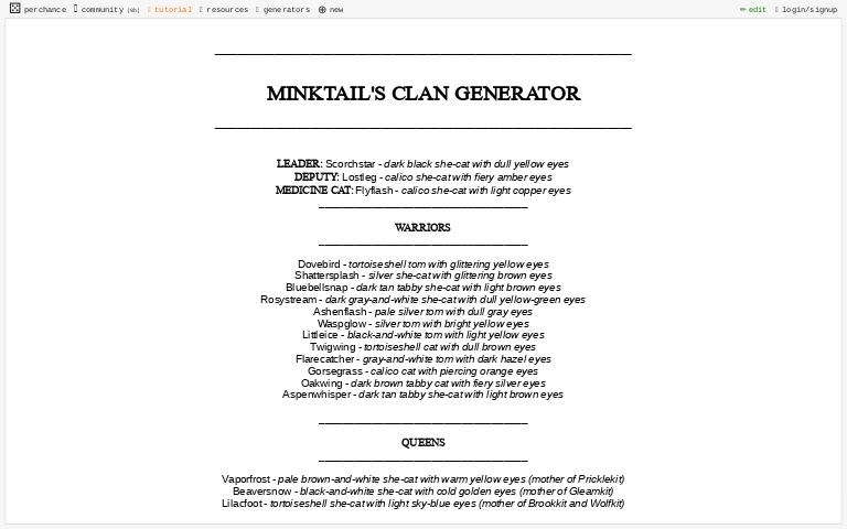 MINKTAIL'S CLAN GENERATOR______________________________