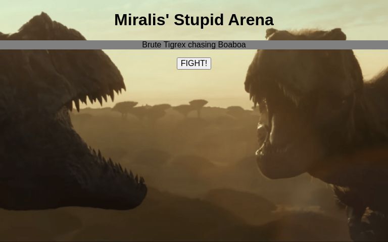 Miralis' Stupid Arena ― Perchance Generator