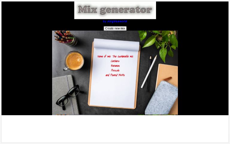 Mix ― Perchance Generator