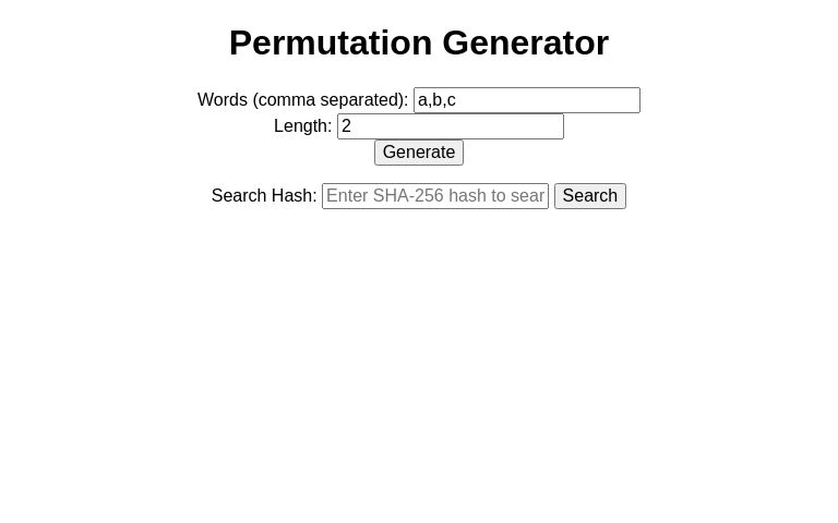 Permutation Generator